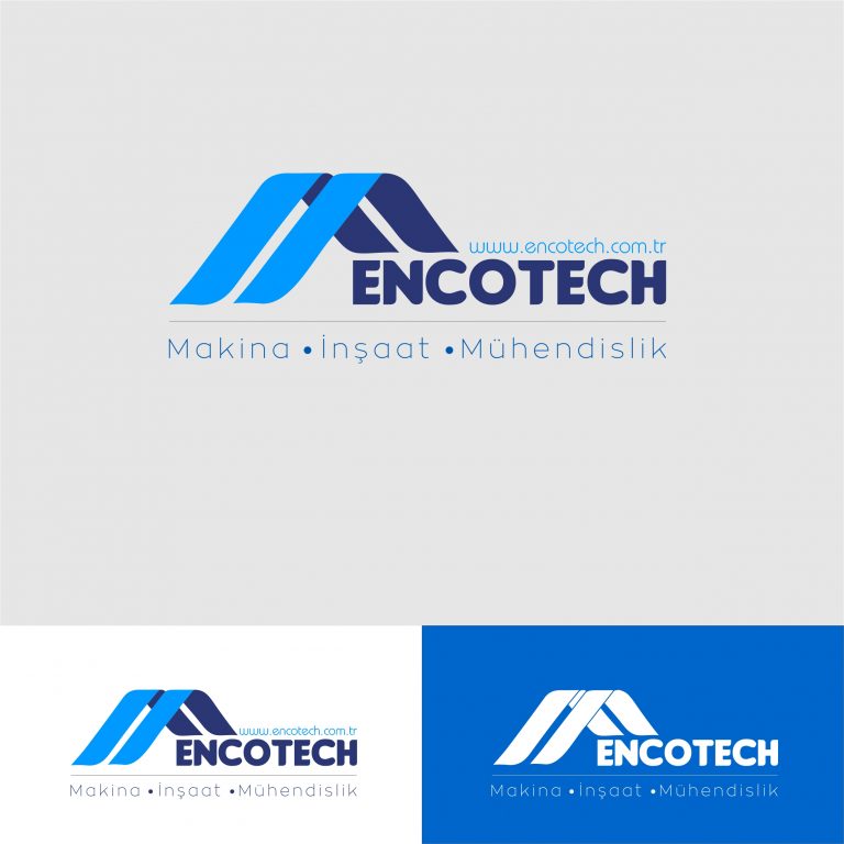 ENCOTECH Logo ve Kurumsal Kimlik Tasarımı - Beyaz Kare Tasarım