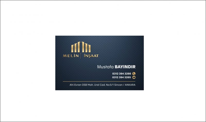 İnşaat Logo ve Kurumsal Kimlik Çalışması - Beyaz Kare Tasarım